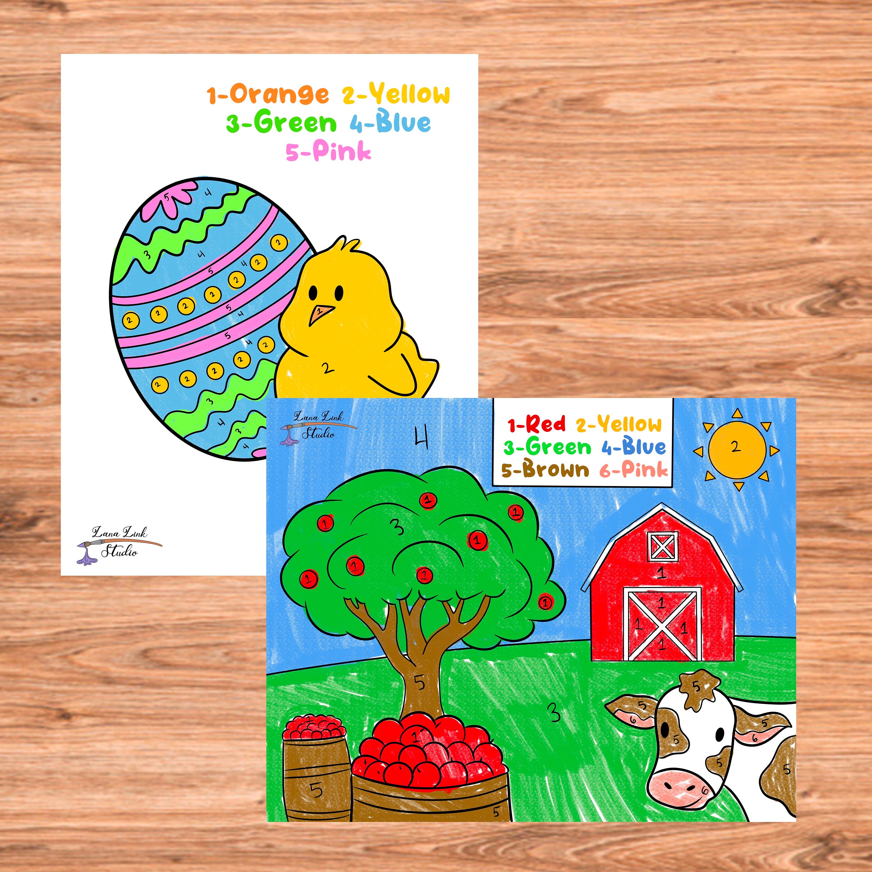 Color by Number BUNDLE PACK - Etsy