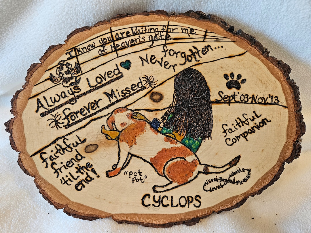 In Remembrance, Wood Burned, Made to Order Design - Etsy