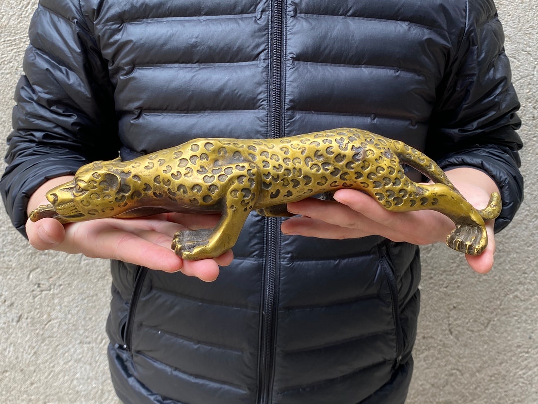 Bronze Metal Cougar Leopard Lion Panther Statue Sculpture - Etsy