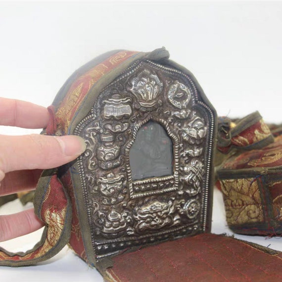Nepal pure handmade Tibet blessing brass gawu box pendant | Etsy