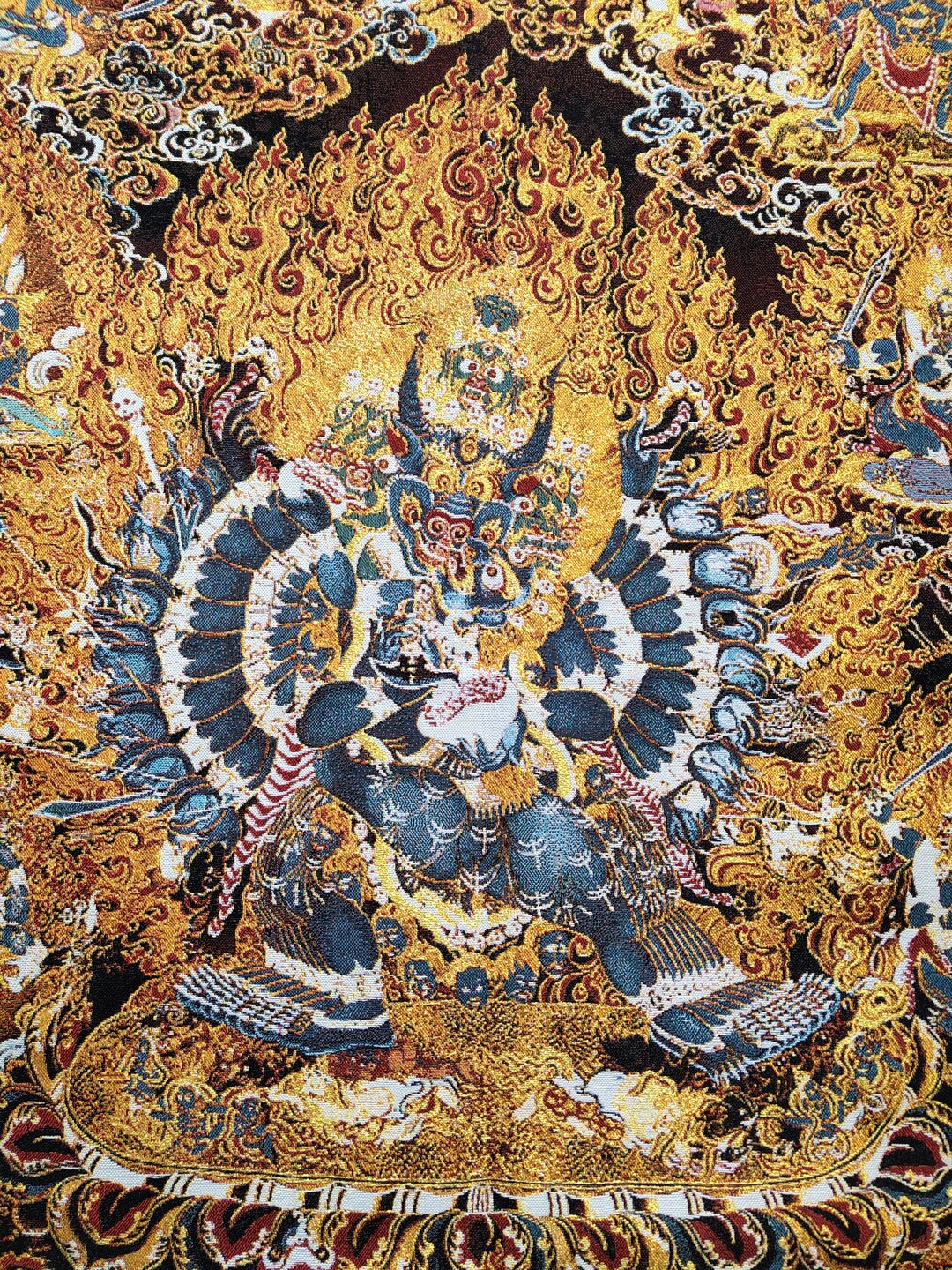 35 Tiebt Dragon God Quan Yin Thangka, Kuan Yin Thangka Painting ...