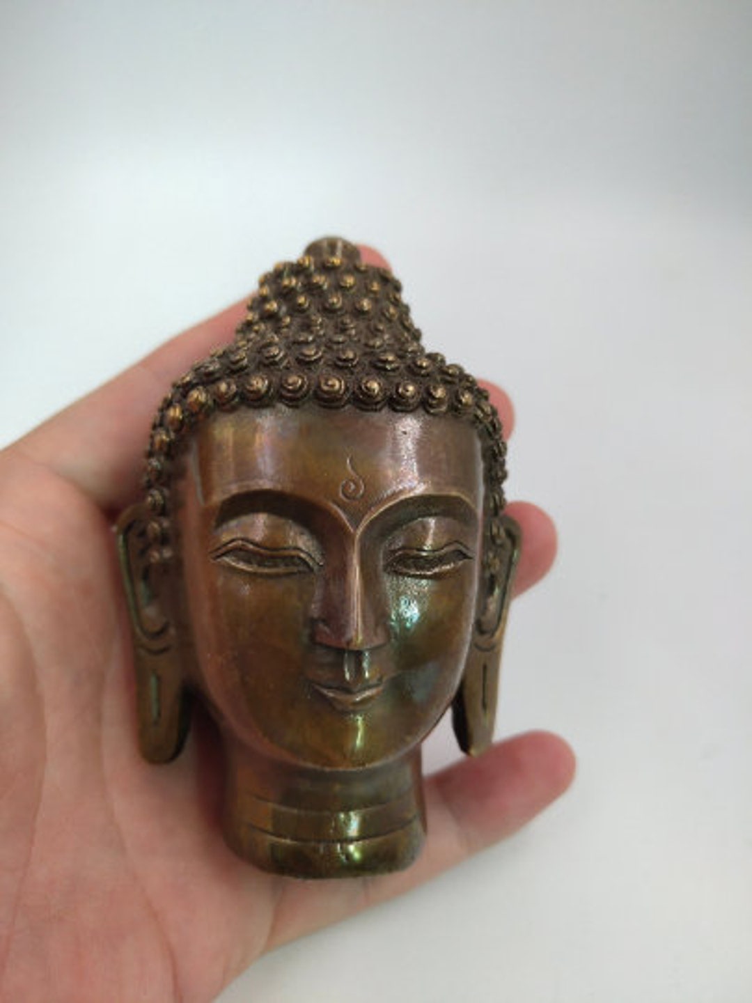 TIBET Pure Copper Buddha Head Buddha Buddha Buddha Praying for - Etsy