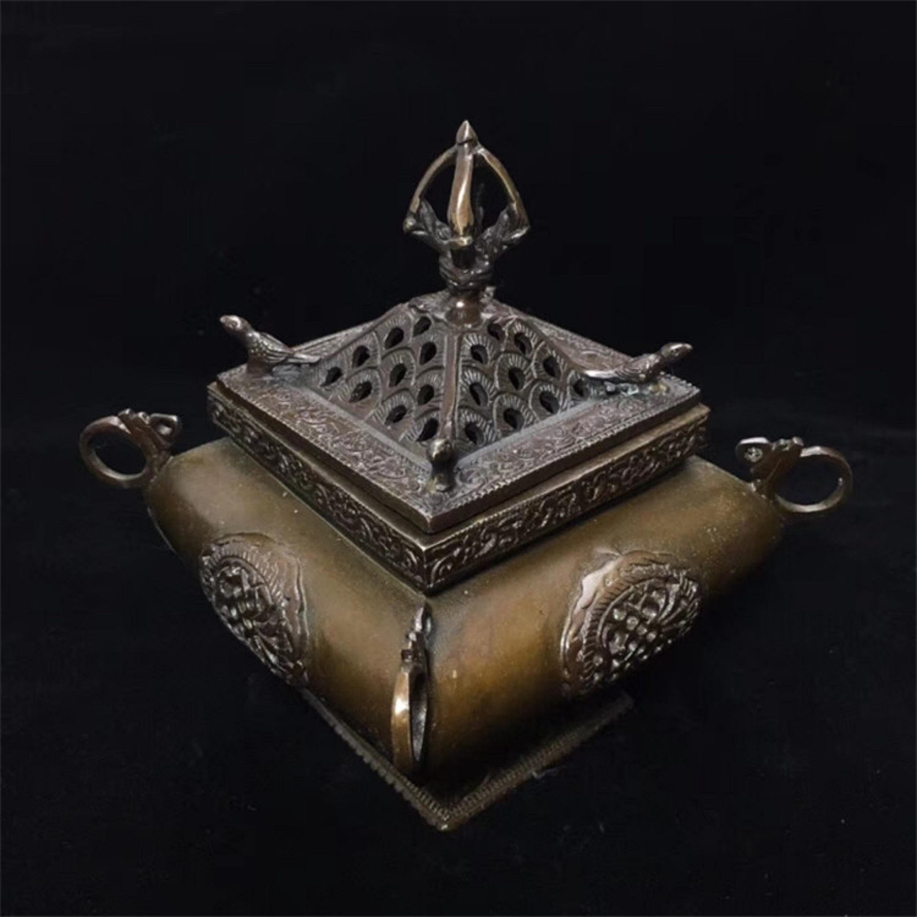 Home Décor Chinese antique Tibet Vintage burner incense burner solid ...