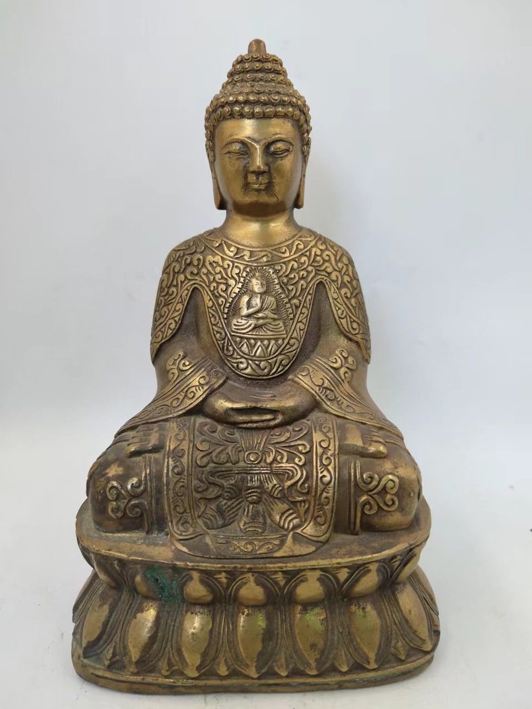 Vintage Style Copper Bronze Buddha Buddhism Decoration Buddhist Guanyin ...