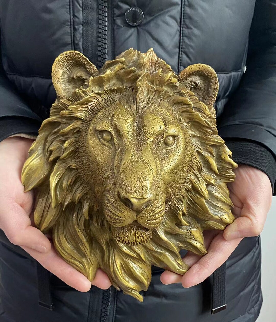 Copper King of the Jungle Lion Head Wall Art Sculpture,bedroom Wall ...
