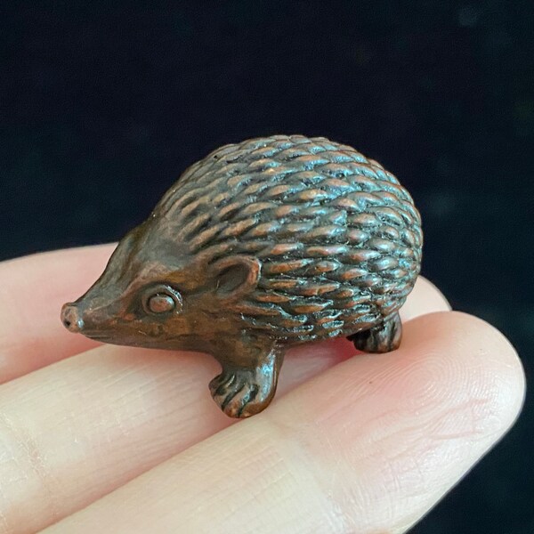 Brass Hedgehog Statue - Etsy