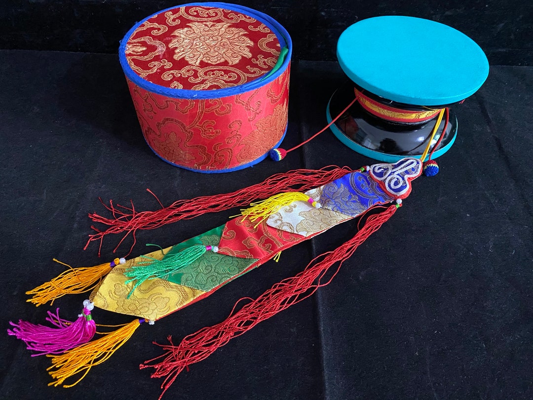 Nepal Hand Drum Tibetan Buddhism Esoteric Dharma Tool Buddhist Supplies ...