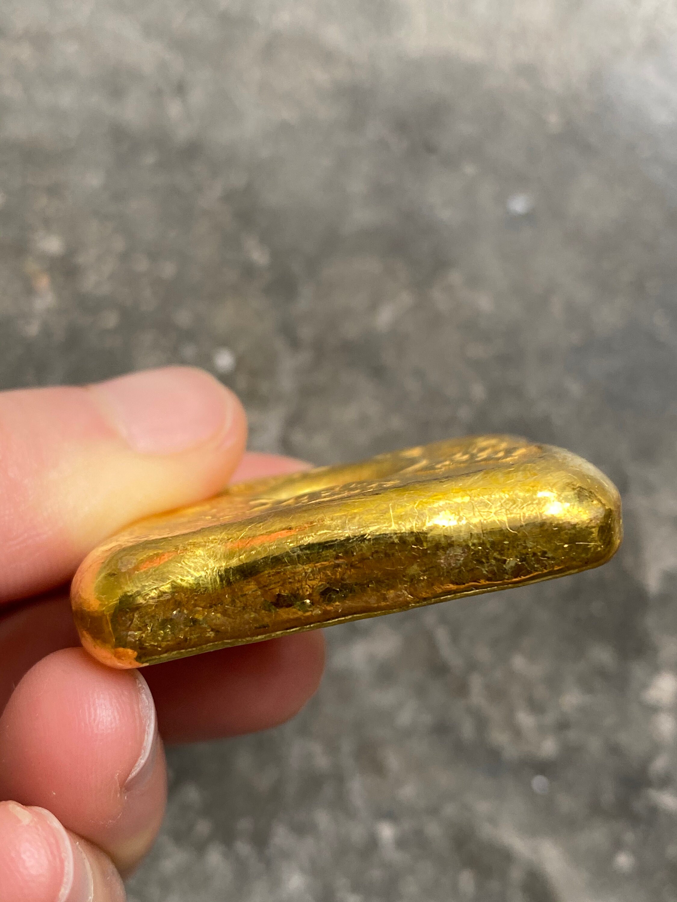 Art Objects Sculpture Imitation pure copper gold ingot ornaments ...