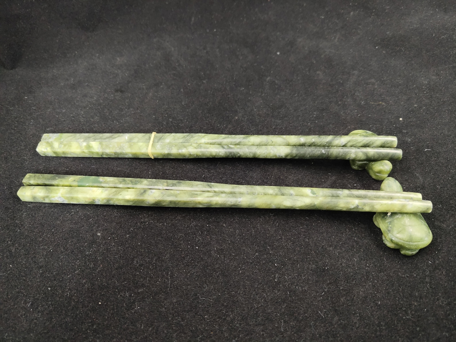 8.27 Jade Chopsticks Crystal Turtle Natural Green - Etsy