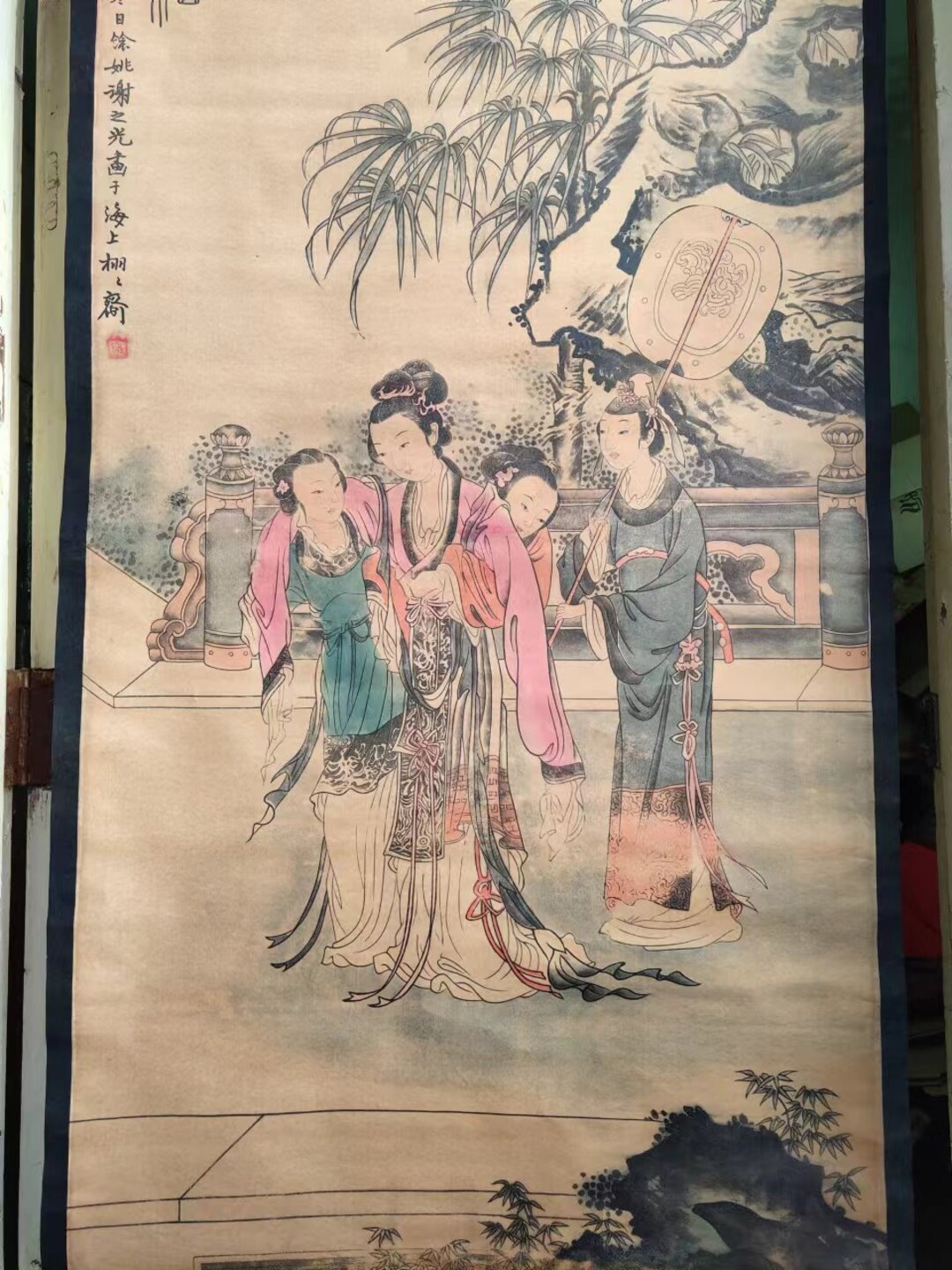 Chinese Old Scroll Painting Rice Paper Painting,wall Decor No Mounted ...