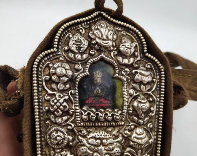 Nepal Pure Handmade Tibet Blessing Brass Gawu Box Pendant - Etsy