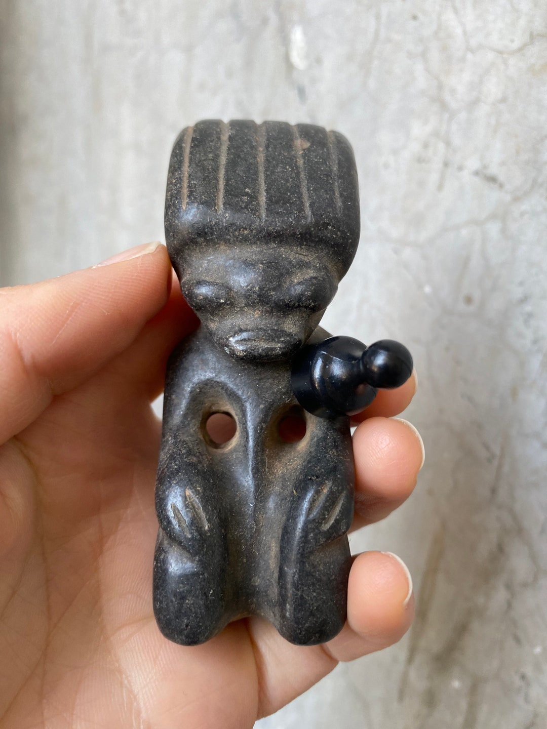 Tibet Hongshan Culture,meteorite Iron Alien, Blessing Magnet Glaze ...