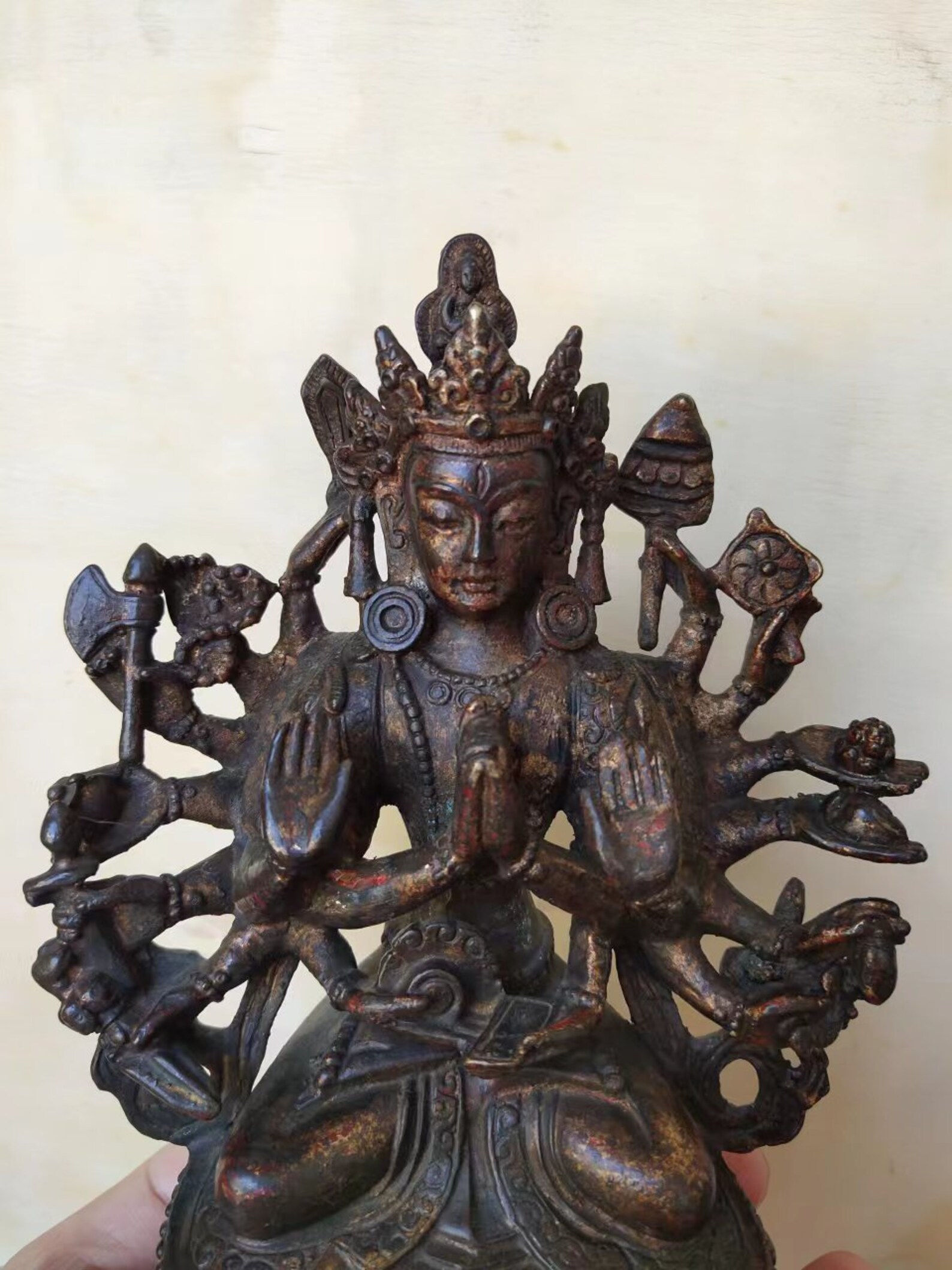 7 Inch Antique Brass Bronze Vintage Maha Cundi Bodhisattva | Etsy