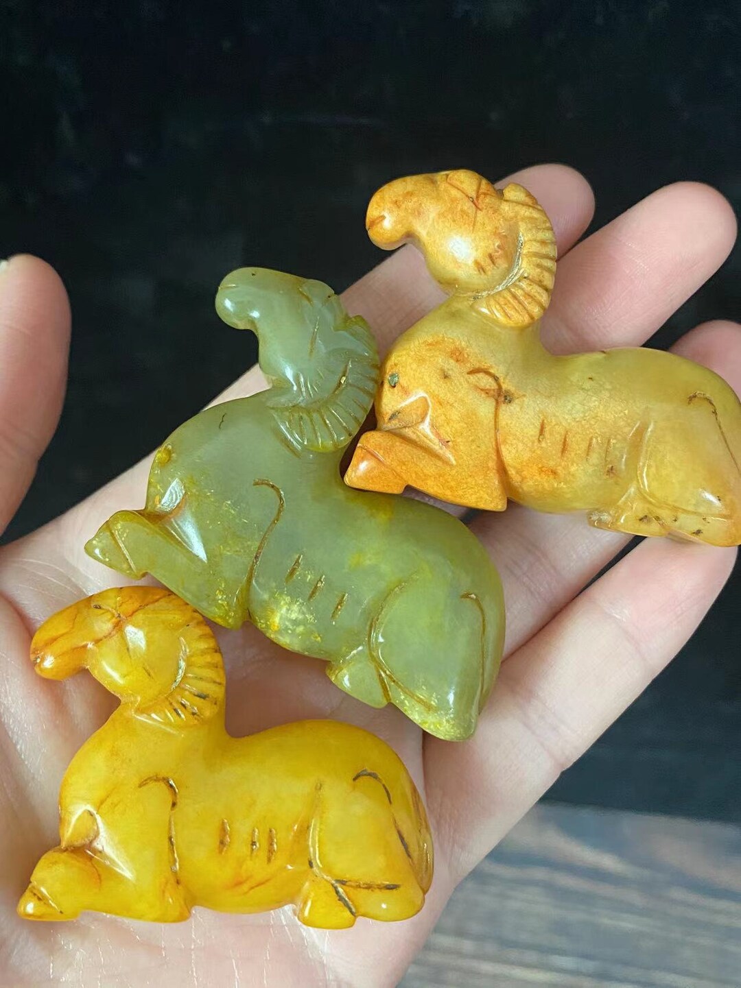 Rare Chinese Old Jade Pendant Hand-carved Jade Necklace Statue Sheep - Etsy