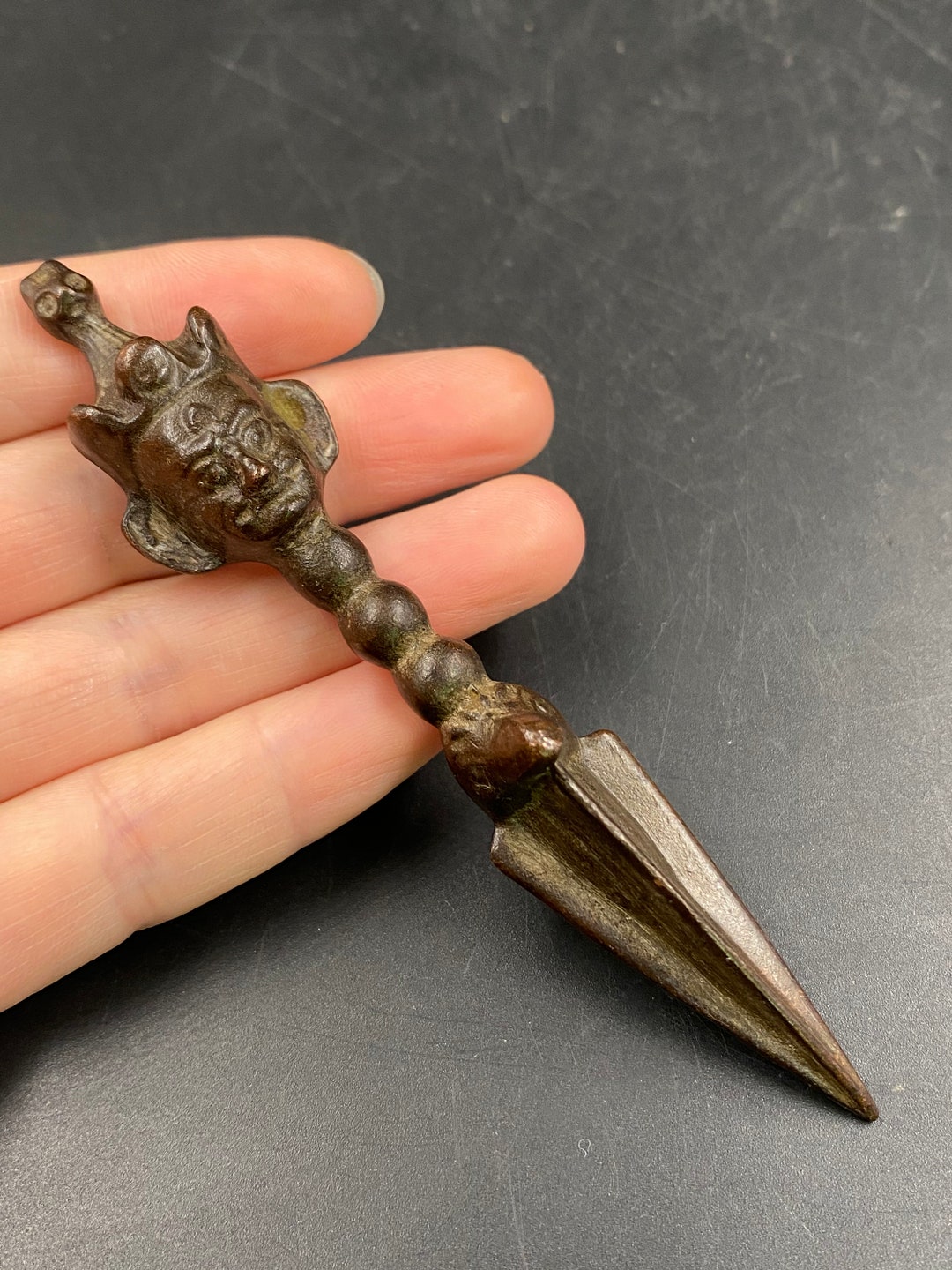 Tibet Copper Vajvakilaka, Handcrafted Vajra, Buddhism Phurpa Copper ...