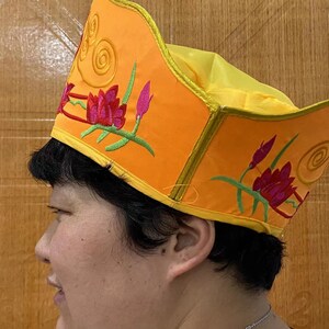 Tibetan Buddhist Ritual Crown Hat Nepal Sitting Buddha Cap,sakyamuni ...