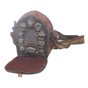 Nepal pure handmade Tibet blessing brass gawu box pendant | Etsy