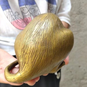 Bronze Rat Mouse Figurine, Gold Ingot Zodiac Feng Shui Animal, Huge ...