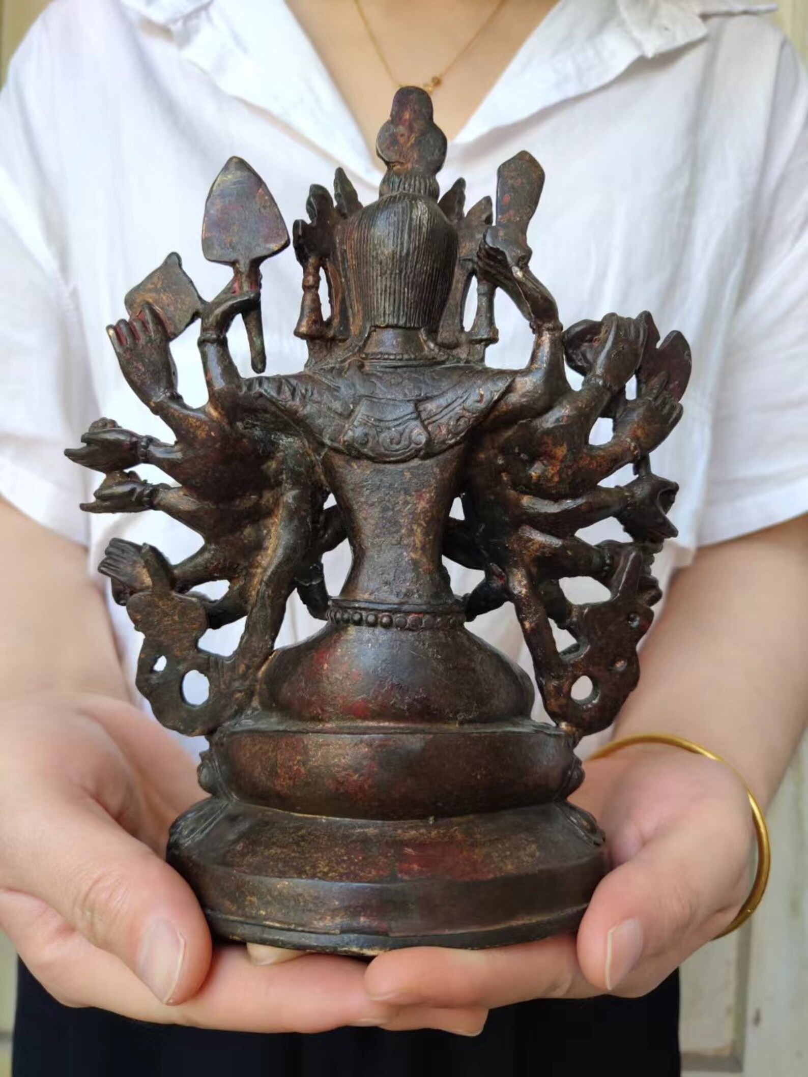 7 Inch Antique Brass Bronze Vintage Maha Cundi Bodhisattva | Etsy