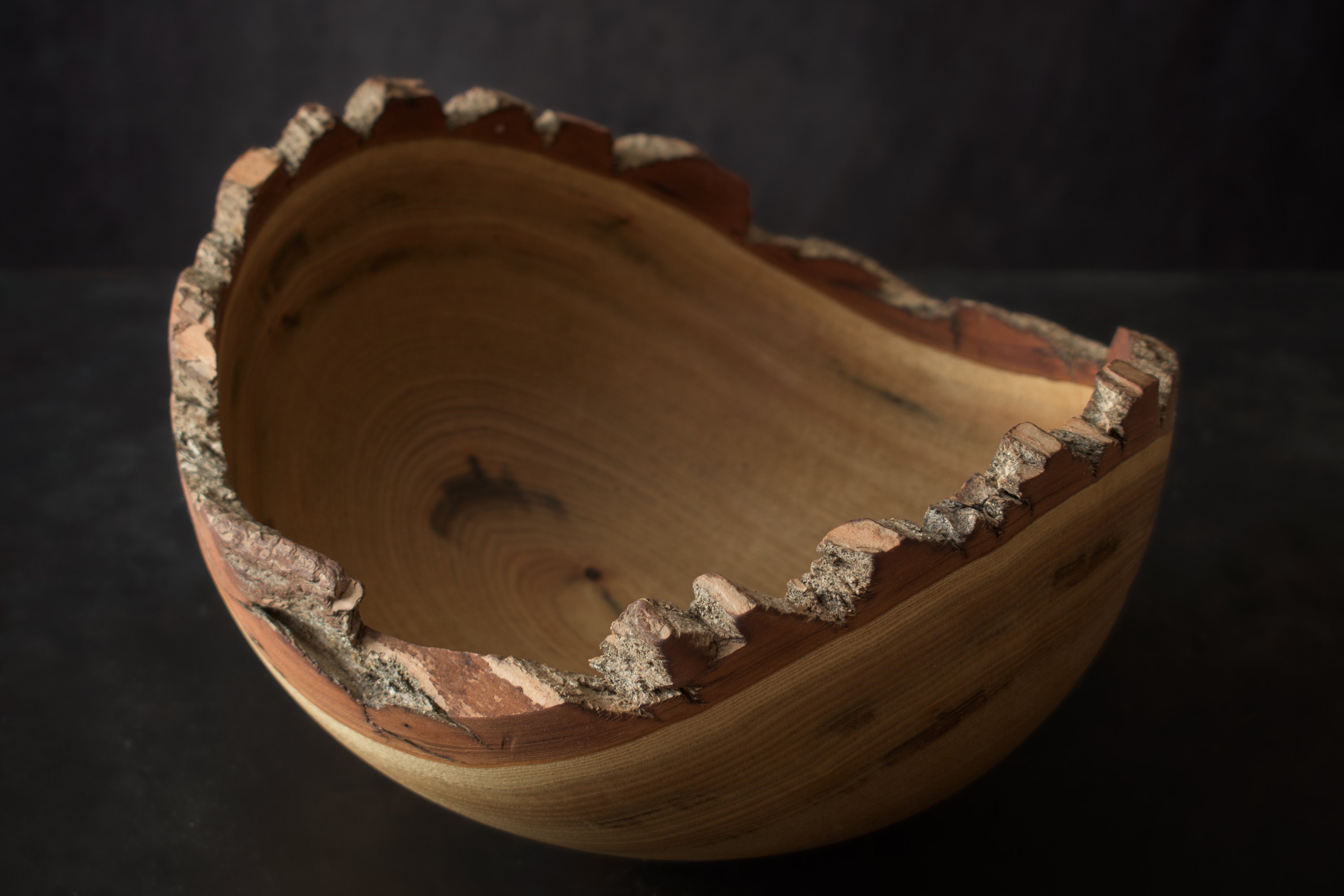 Large Natural Edge Sassafras Bowl, Natural Edge Wooden Bowl, Decorative ...