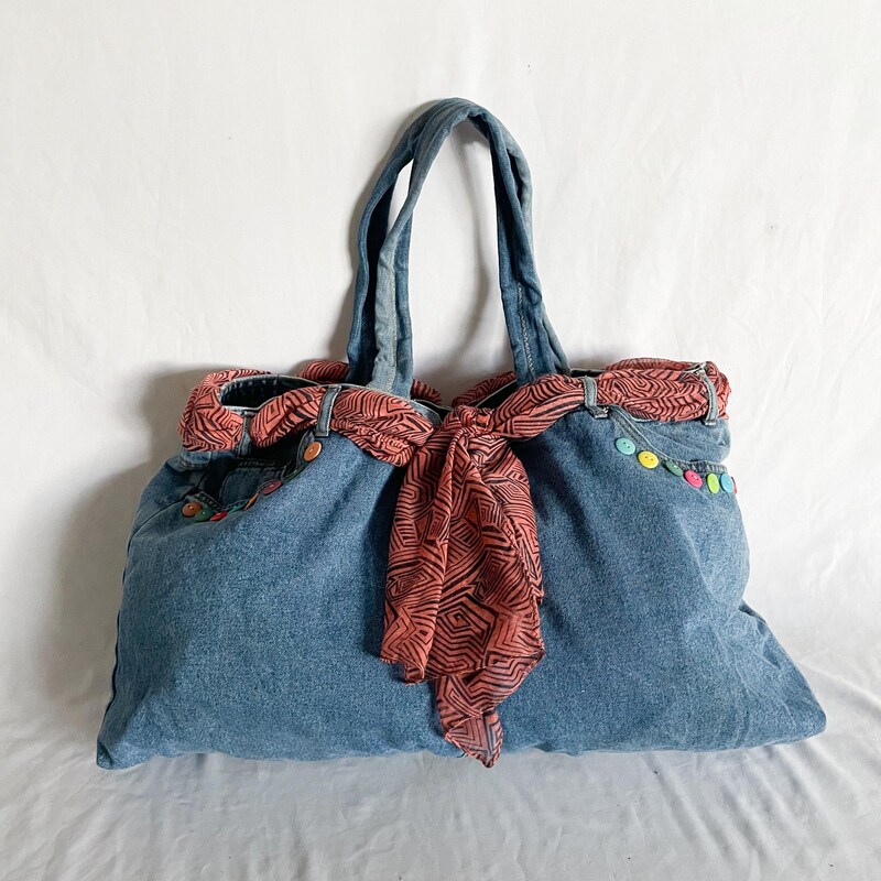 Blue Jean Purse - Etsy