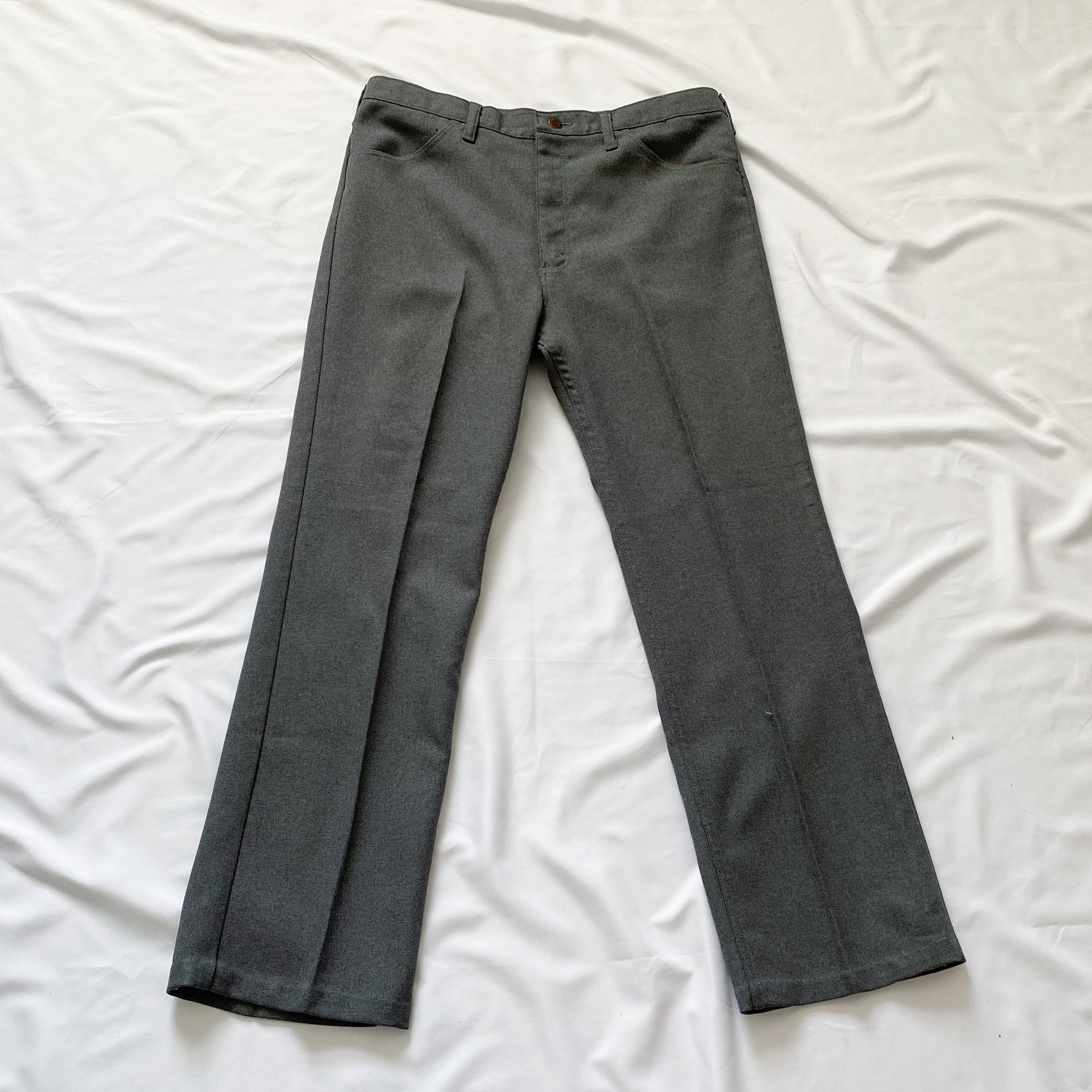 70s Wrangler Grey Slacks - Etsy
