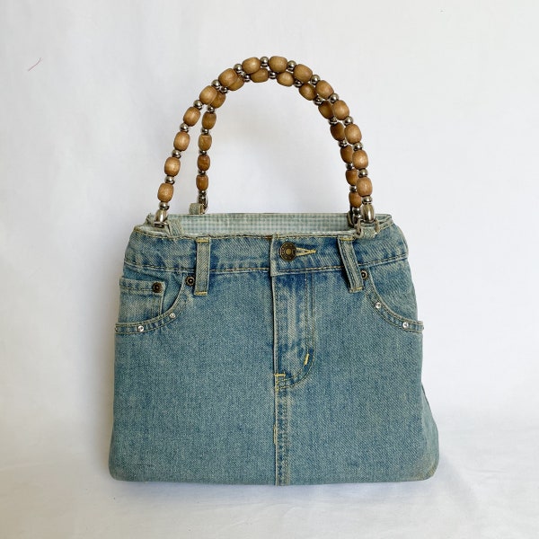 Blue Jean Purse - Etsy