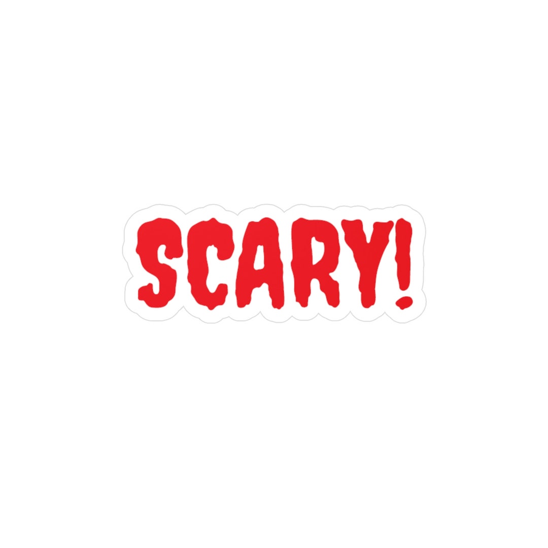 SCARY! Kiss-cut Vinyl Decal - Etsy