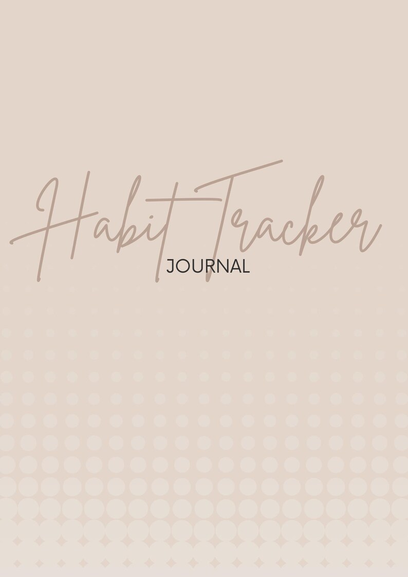 Habit Tracker Personal Journal Printable | PDF | Productivity Planner ...