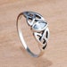 Celtic Knot Jewel Vintage Style Promise Band Ring Made From Sterling ...