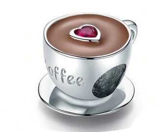 Pandora Coffee Charm | Etsy