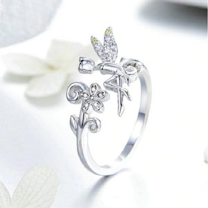 Flower Fairy Elf Ring Finger Rings Handmade 100% 925 Sterling - Etsy