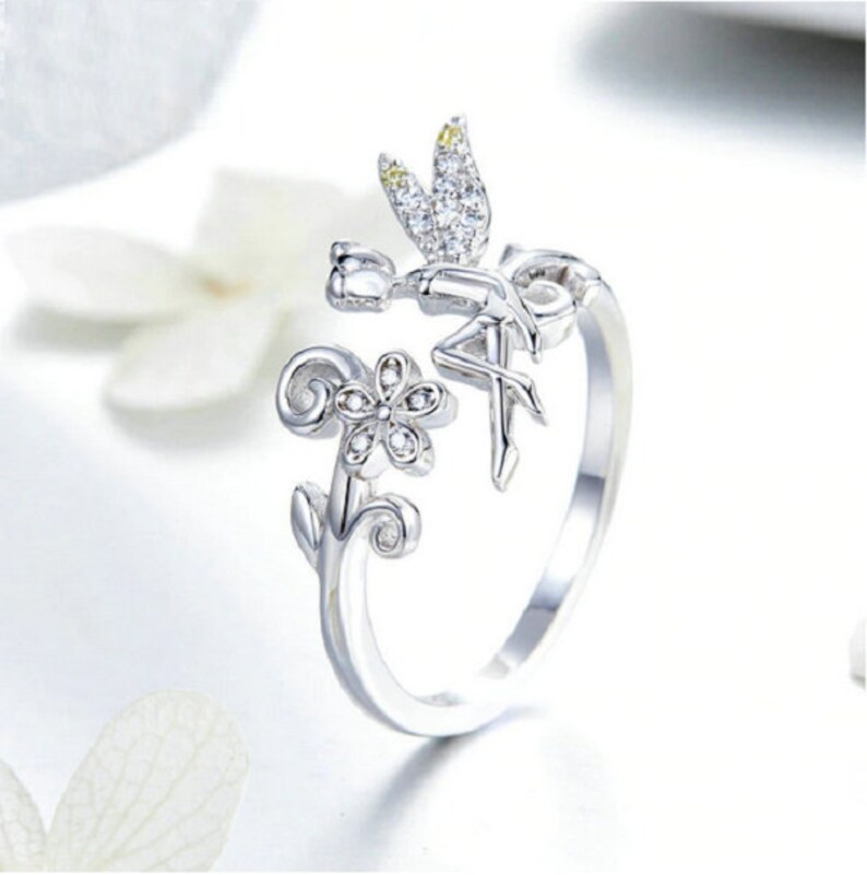 Flower Fairy Elf Ring Finger Rings Handmade 100% 925 Sterling - Etsy