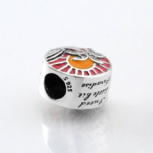 Genuine Sterling Silver Charm Holiday Sunset Palm Tree Enamel CZ Bead ...