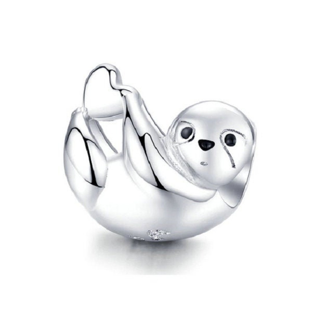 Lazy Sloth Funny Beads Charms Bracelet for Women 100% - Etsy