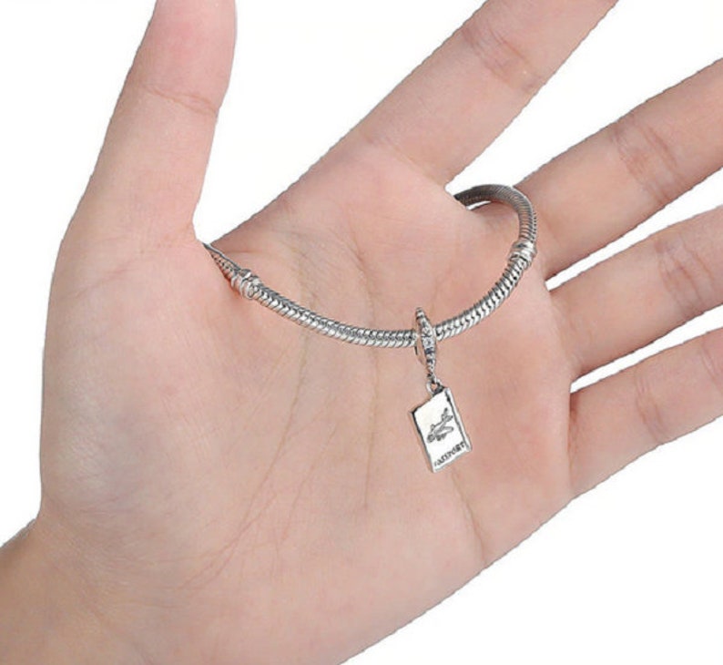 Passport Dangle Charm Pasaporte Bead Reisepass Charm 100% 925 - Etsy