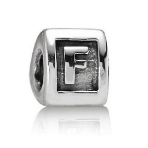 925 Silver Bead 26 Letters Initial Alphabet Triangle Charm Fits Women ...