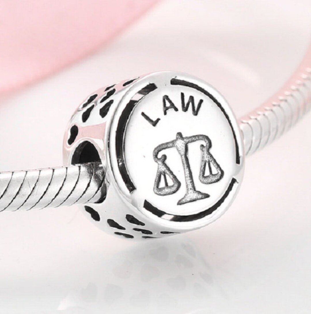 Lawyer Occupation Sign Law Beads Charm 100% 925 Sterling Silver Fit for ...