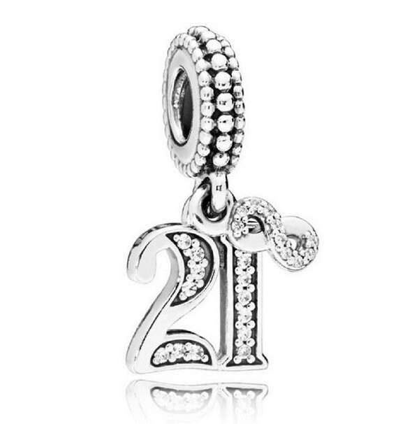 21st Birthday Celebration Time Genuine Sterling Silver 925 - Etsy