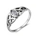Celtic Knot Jewel Vintage Style Promise Band Ring Made From Sterling ...