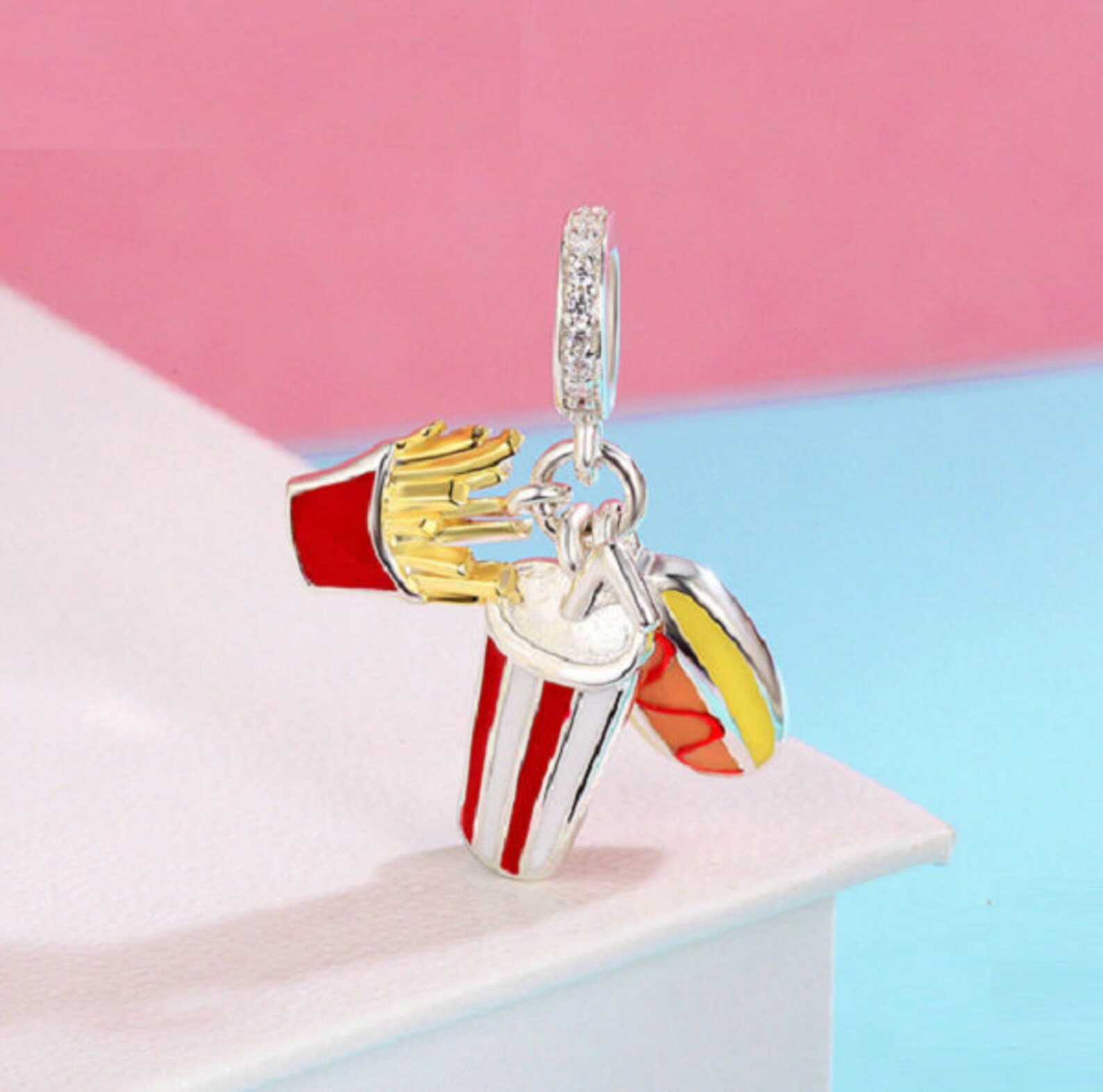 Sterling Silver Delicacy Temptation Burgers Dangle Beads - Etsy