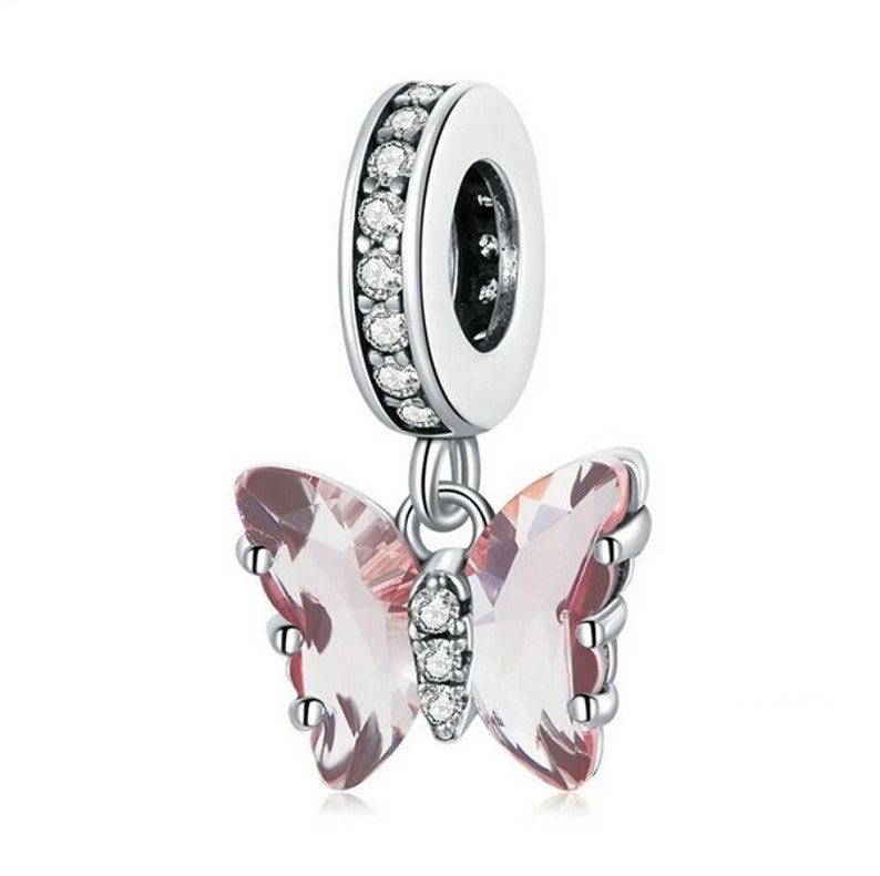 Authentic Butterfly Dream Pink Zircon 925 Sterling Silver - Etsy
