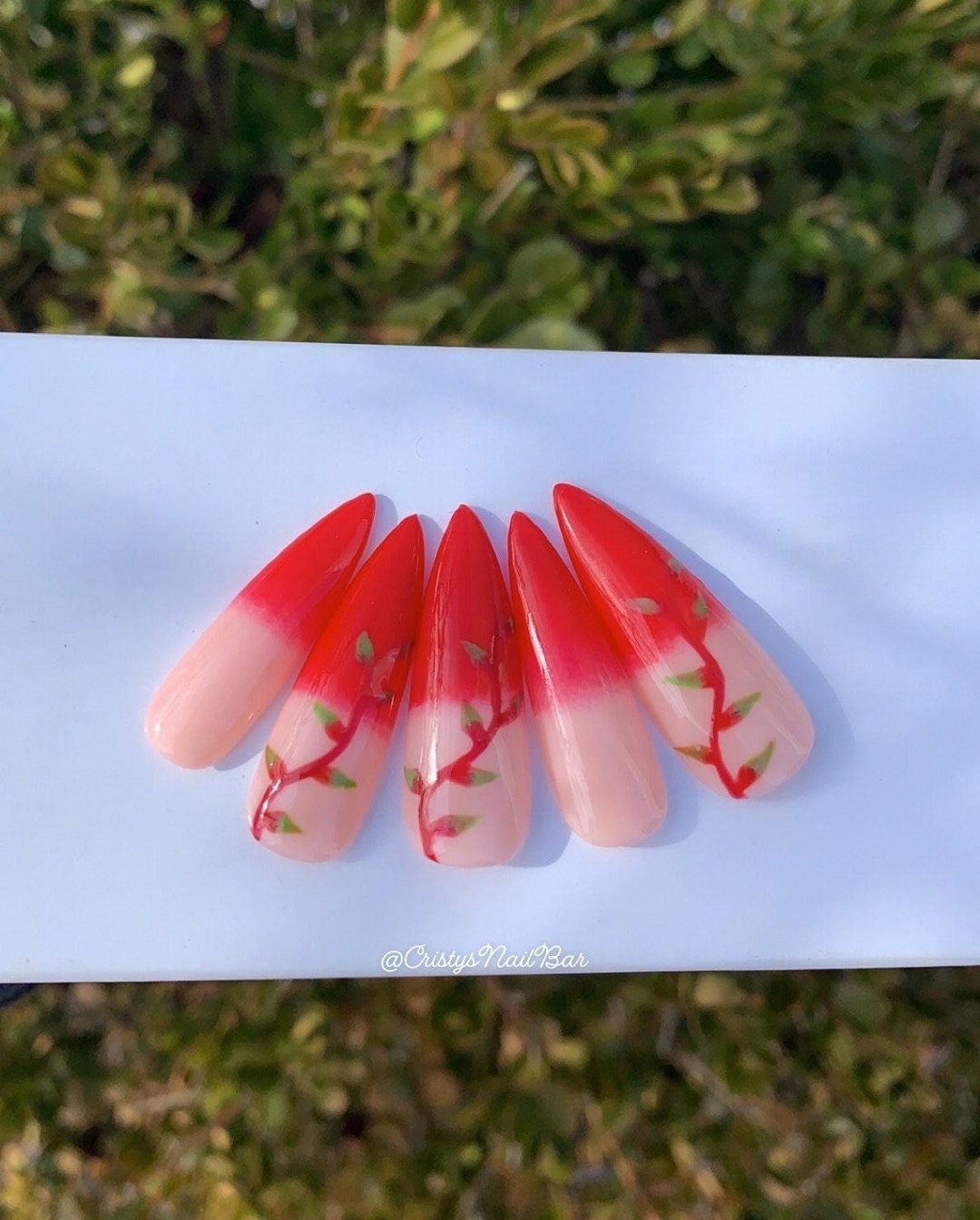 Demon Anime Press on Nails ~ Anime Nails ~ Anime Press on Nails ...