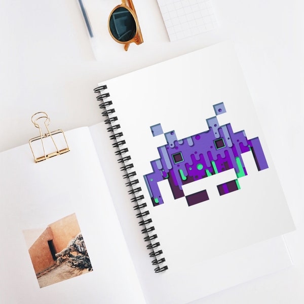 Spiral Notebook Pixel Art - Etsy