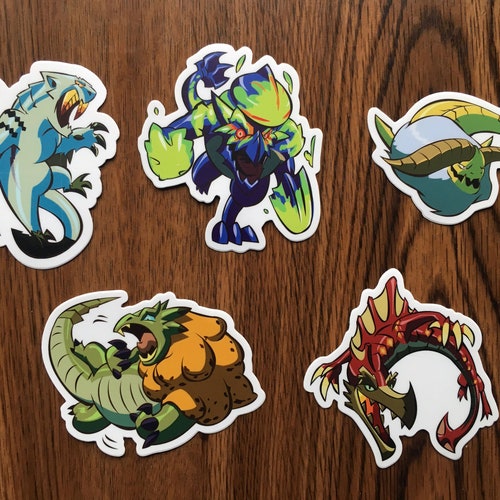 Monster Hunter World Stickers Set 5 - Etsy