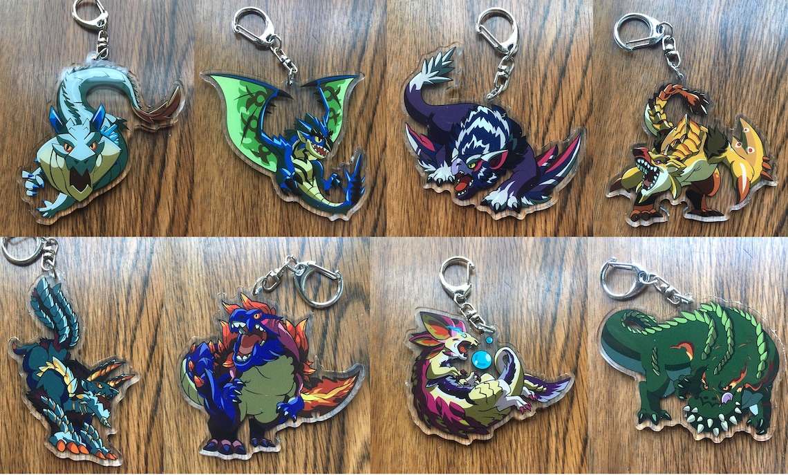 Monster Hunter Keychains - Etsy