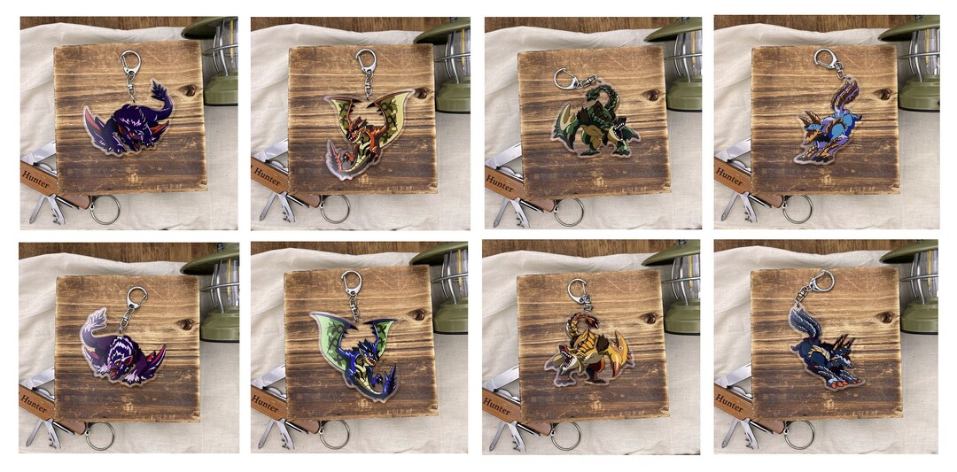 Monster Hunter Keychains - Etsy