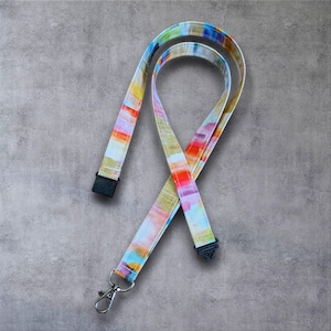 Colorful Lanyard, Breakaway Lanyard, Rainbow Lanyard, Fabric Lanyard ...