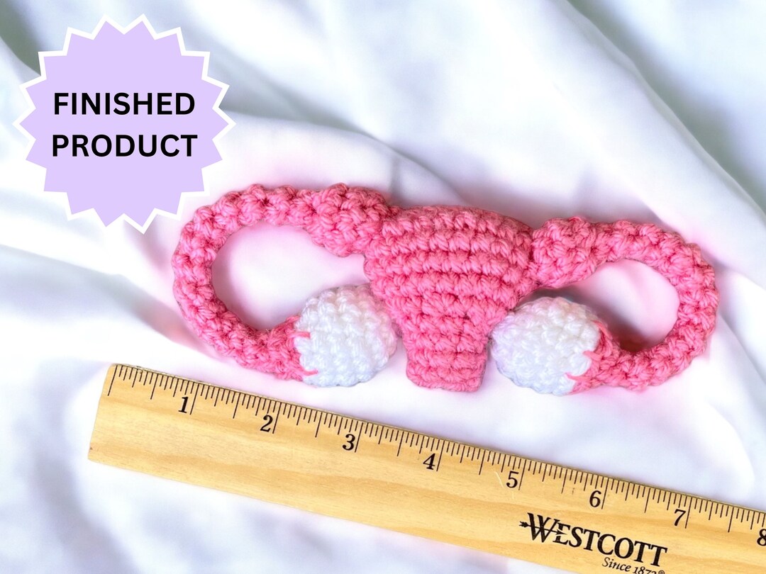 Crochet UTERUS real Life Size Uterus Amigurumi Ovary Pregnancy ...