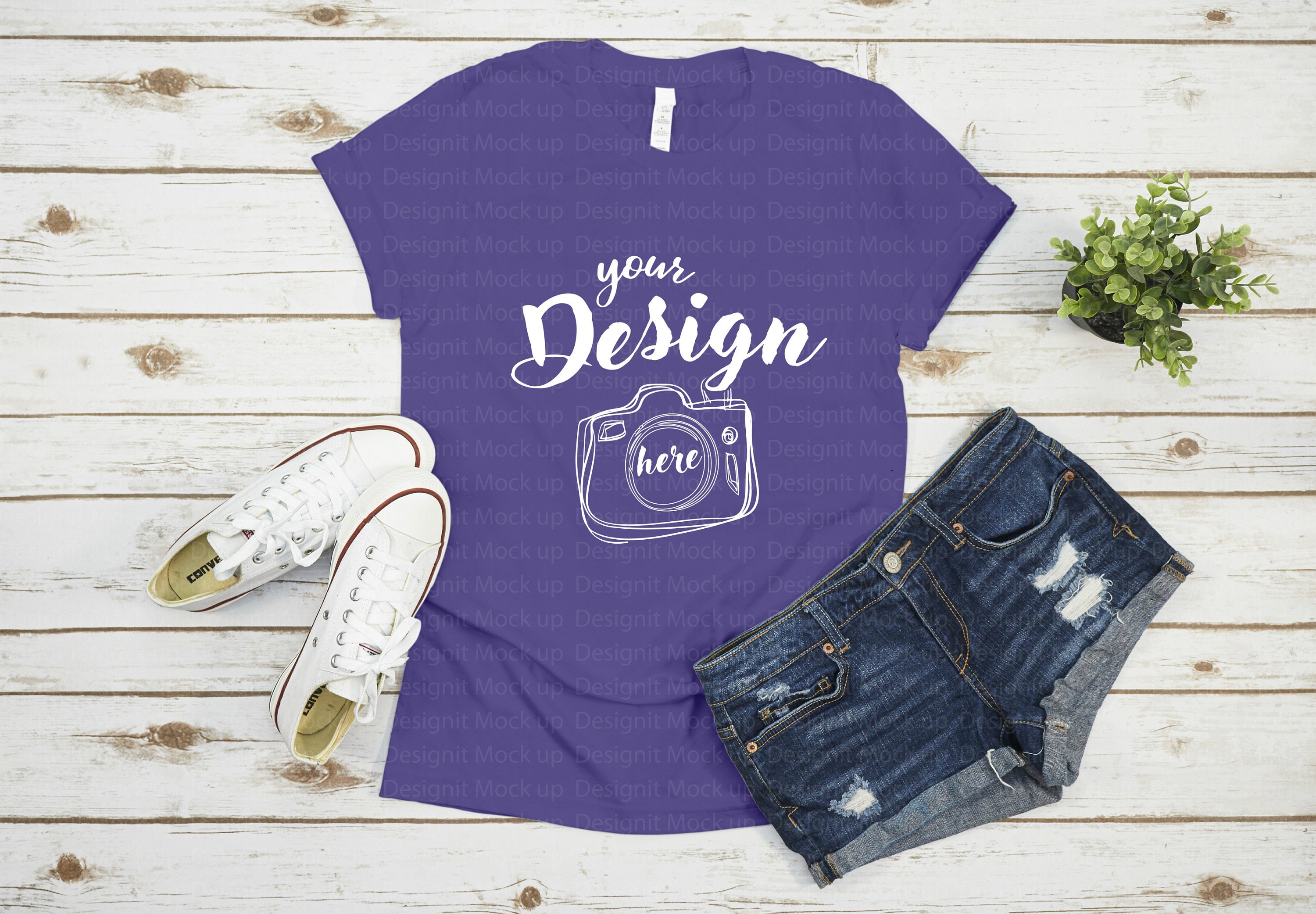 Flatlay Shirt Bella Canvas 3001 T-shirt Mock Up FlatLay | Etsy
